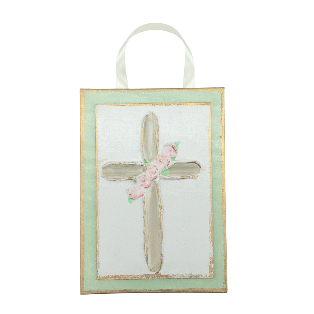 Cross with Roses Panel | Coddiwomple – Tiny Town Inc