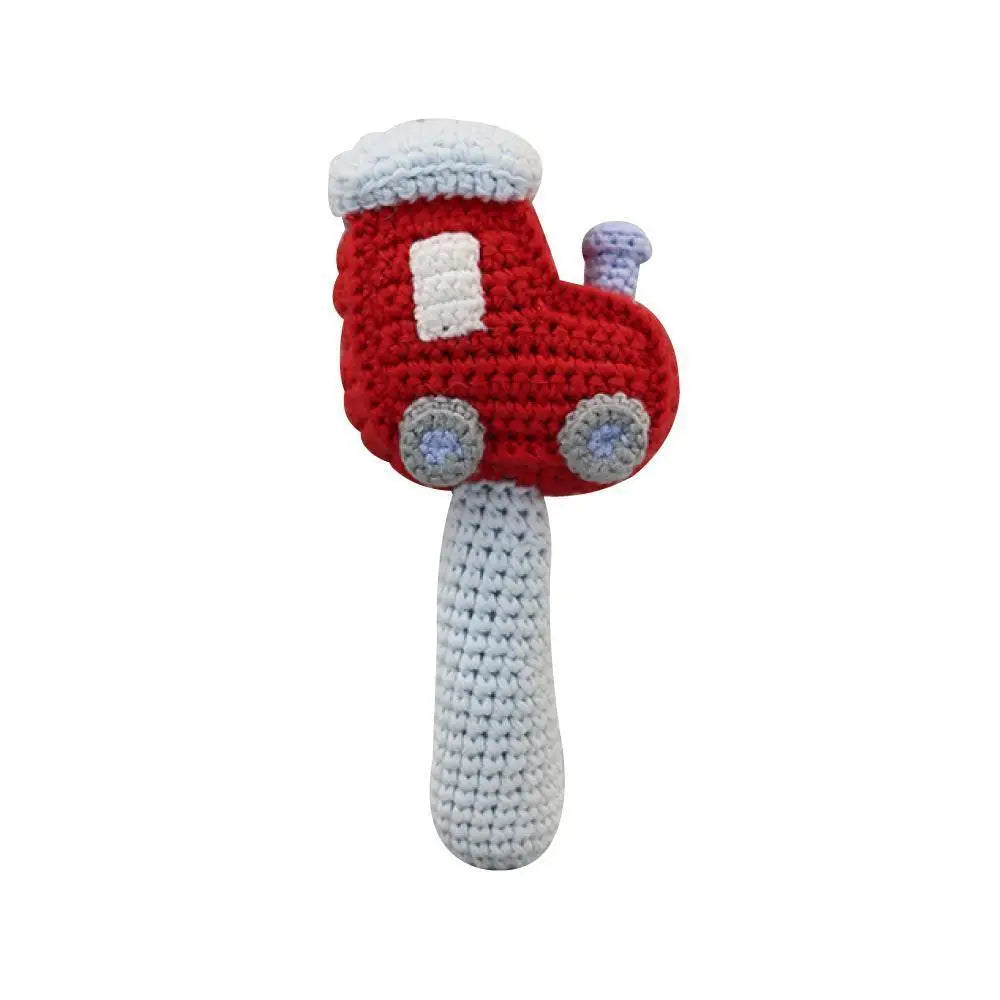 Hand Crocheted Train Rattle | Zubels – Tiny Town Inc
