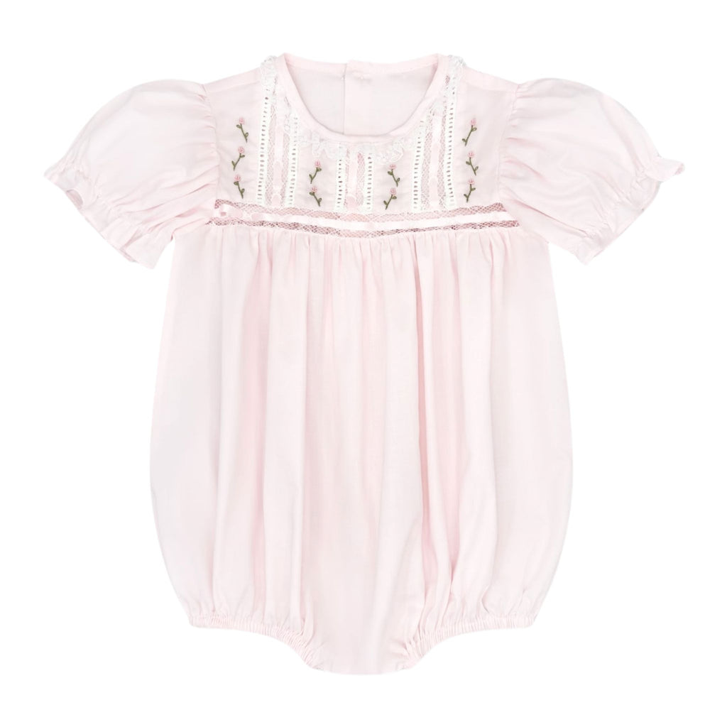 Elizabeth Heirloom Bubble with Rose Embroidery | Lullaby Set – Tiny ...