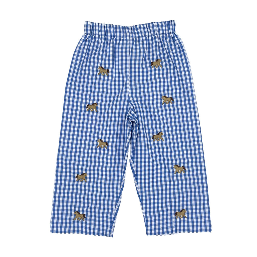 Leo Pants with Horse Embroidery | Zuccini Kids – Tiny Town Inc