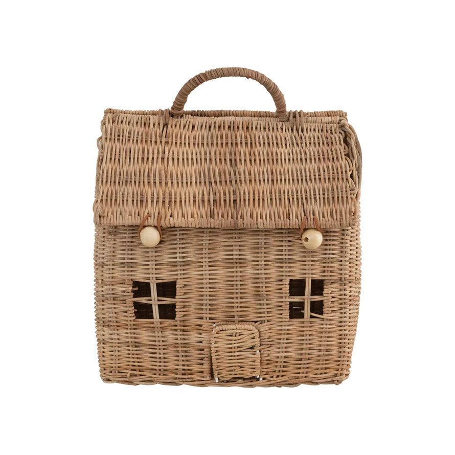Rattan House Basket | Creative Co-Op – Tiny Town Inc